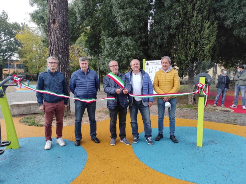 Quarrata, inaugurata l'area fitness al giardino Don Giuliano Mazzei